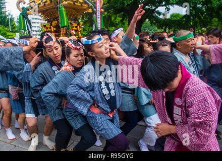Participants in the Kanda Matsuri in Tokyo, Japan Stock Photo - Alamy
