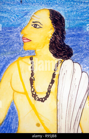 Aryabhata, mathematician, astronomer, painting, India, Asia Stock Photo ...