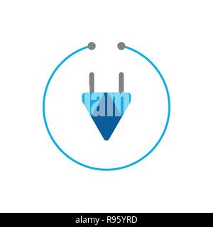 Electric plug isolated Stock Vector Image & Art - Alamy
