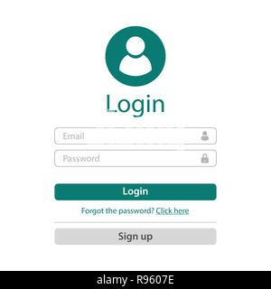 Forgot Password and Account Login for Web page, Protection, Security ...