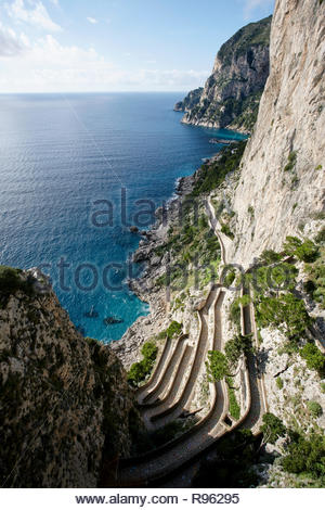 Via Krupp is a historic switchback paved footpath on the island of ...