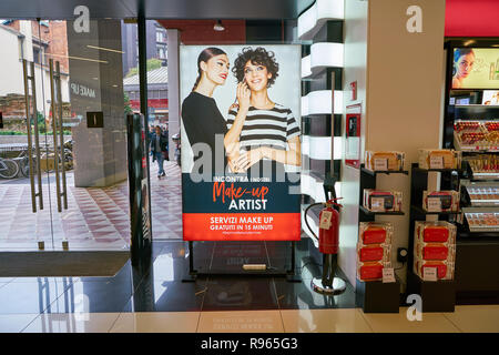 Inside the Sephora luxury cosmetics store on Hollywood Boulevard, Los ...