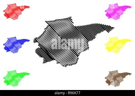 Duzce (Provinces of the Republic of Turkey) map vector illustration ...
