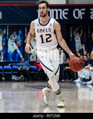 Saint Mary's guard Tommy Kuhse (12) during an NCAA college basketball ...