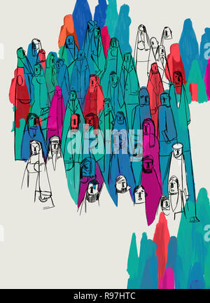 Warm abstract background red, yellow, orange ink spot swith green drops ...