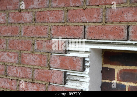 Weber Exterior Wall Insulation using Brick Slip Cladding Stock Photo ...