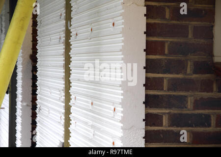Weber Exterior Wall Insulation using Brick Slip Cladding Stock Photo ...