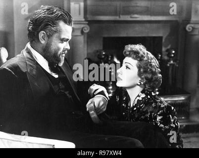 ORSON WELLES, CLAUDETTE COLBERT, TOMORROW IS FOREVER, 1946 Stock Photo ...