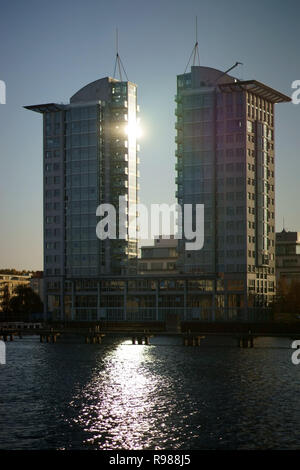 Twin Towers Berlin, high-rise building, Germany, Europe Stock Photo - Alamy