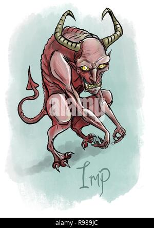 cryptozoological monster illustration Stock Photo - Alamy
