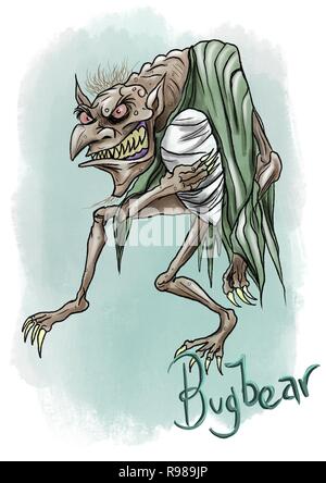 cryptozoological monster illustration Stock Photo - Alamy