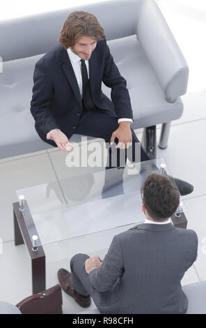 dialogue between two business people Stock Photo - Alamy