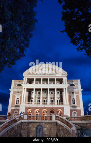The beautiful Amazonas theater (Teatro Amazonas opera house), symbol of ...