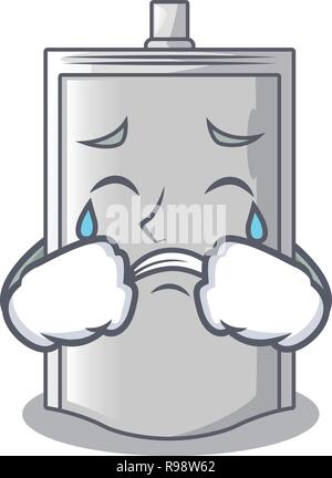 Cute character package with crying and tears emotion, sad face ...