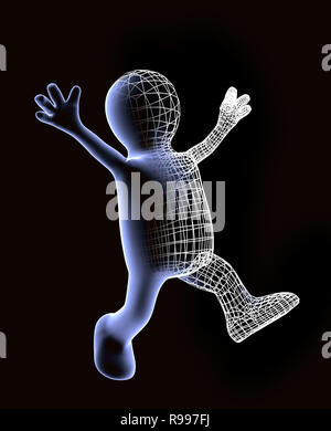 Transparent puppet - x-ray and wire Stock Photo - Alamy