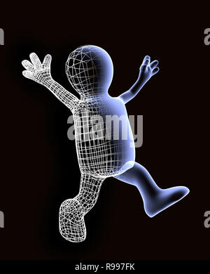 Transparent puppet - x-ray and wire Stock Photo - Alamy