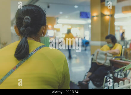 Many patient wait for doctors and nurses in the hospital Stock Photo ...