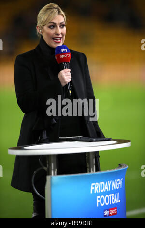Sky Sports presenter Kelly Cates (right) and Sir Kenny Dalglish before ...