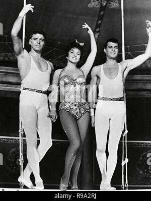 TRAPEZE 1956 United Artists film with Gina Lollobrigida and Tony Curtis Stock Photo - Alamy
