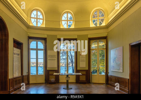 Berlin. Interior of House of the Wannsee Conference Memorial Site ...