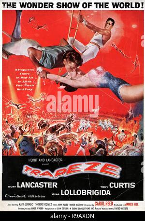 TRAPEZE 1956 United Artists film with Gina Lollobrigida and Tony Curtis ...