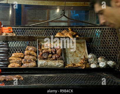 'Parilla' barbeque restaurant in the Mercado del Puerto, Montevideo ...