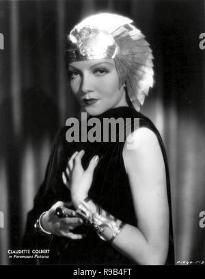 CLAUDETTE COLBERT as CLEOPATRA 1934 director Cecil B. DeMille costume Travis Banton Paramount ...