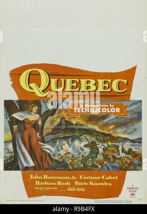 Original Film Title: QUEBEC. English Title: QUEBEC. Film Director ...