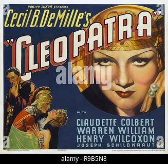 Cleopatra Year: 1934 USA Director: Cecil B. DeMille Claudette Colbert Stock Photo - Alamy