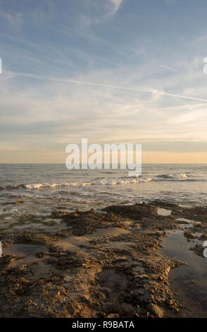 The coast of the renega in Benicasim at sunset in Spain Stock Photo - Alamy