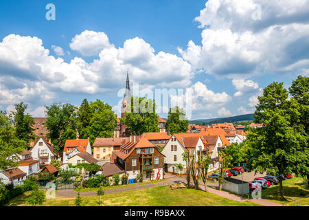 View over Erbach, Odenwald, Germany Stock Photo - Alamy