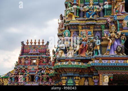 The Hindu Temple Sri Pathrakali Amman Kovil in Trincomalee at night ...