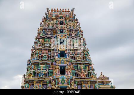 The Hindu Temple Sri Pathrakali Amman Kovil in Trincomalee at night ...