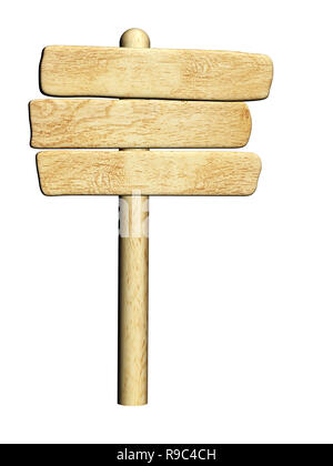 Presentation board and pointer isolated on white background. 3D ...