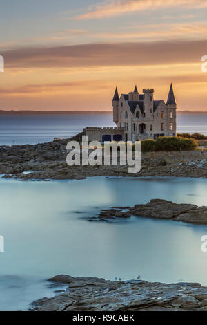 Chateau Turpault, Quiberon, Brittany Stock Photo - Alamy
