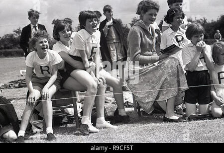 1950s, historical, schoolgirls in gym clothes at a County Secondary ...