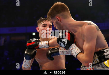 Michael Conlan (left) and Jason Cunningham compete in the WBC ...