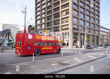Toronto city tour bus or city sightseeing bus Stock Photo - Alamy