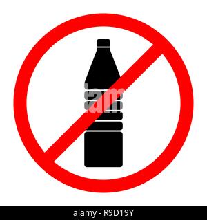 Water Bottle Ban - An illustration of a Water Bottle Ban Stock Vector ...