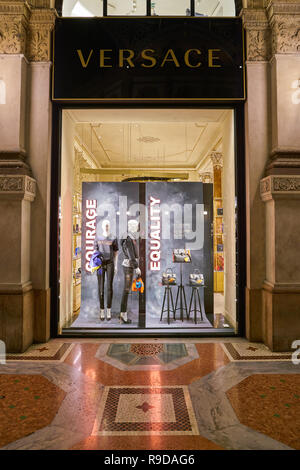 Versace - Fashion window display , Milan fashion district, Italy ...