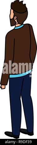 elegant businessman back avatar character Stock Vector Image & Art - Alamy