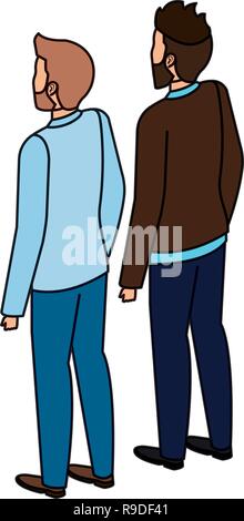 elegant businessman back avatar character Stock Vector Image & Art - Alamy