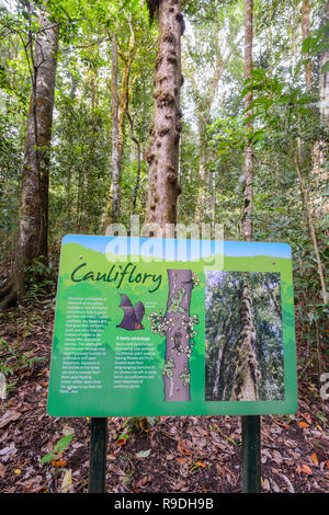 Mount Hypipamee national park information sign, Dinner falls and the ...