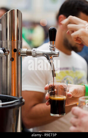 Bright metal beer tap, natural light, sunlight Stock Photo - Alamy