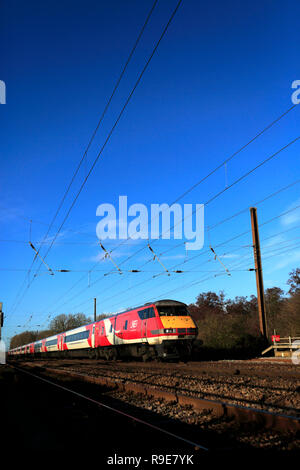 LNER train 82208, London and North Eastern Railway, East Coast Main Line Railway, Peterborough ...