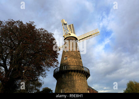 Moulton tower windmill in the Lincolnshire village of Moulton is ...