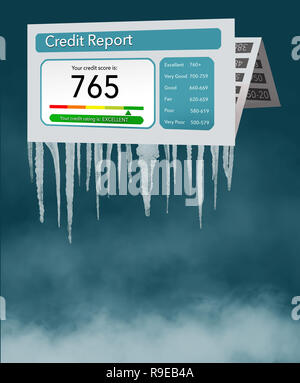 A credit freeze, or freeze on your credit report is represented with ...