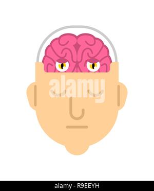 cartoon brain sleeping in bed Stock Vector Image & Art - Alamy