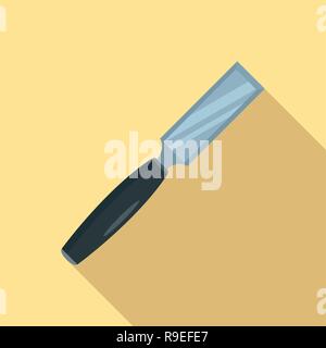 Chisel masonry icon. Flat illustration of chisel masonry vector icon ...