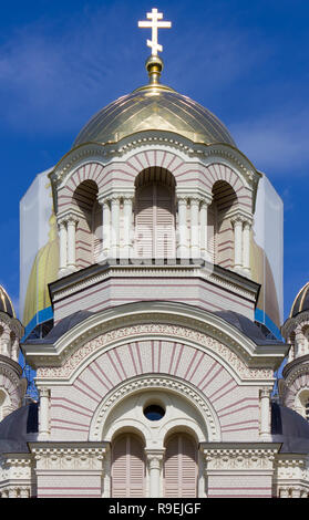 An Orthodox Christian priest in the bell-tower at the cliff-top ...